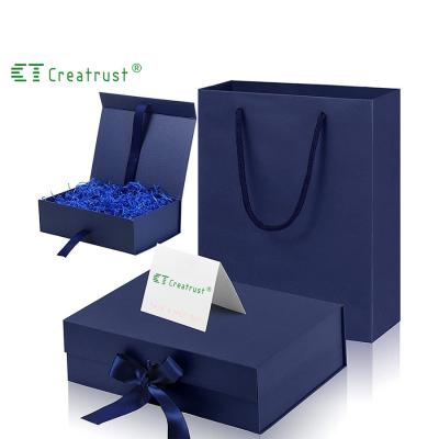 China SZCX Hot Sale Navy Blue Boutique Kraft Paper Pouch Custom Logo Recycle Carry Packaging Gift Bag With Logo Print for sale