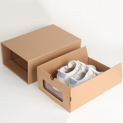 China Triangle Sneaker Shoe Box White Slotted Boxes Corrugated Paper High Efficiency Creatrust Handmade Environmental Modern Luxury for sale