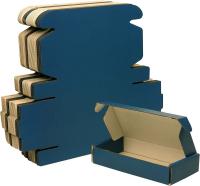 China Blue Recyclable Waterproof Cardboard Small Gift Business Packaging Box for sale