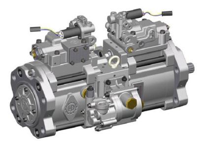 China Kobelco SK330-6 Excavator Kawasaki Piston Hydraulic Pump K5V140 180kg 34.3MPa for sale