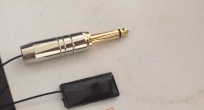 China Concert Pickup Mini Patch 6.35mm TRS Instrument Cable 3m for sale