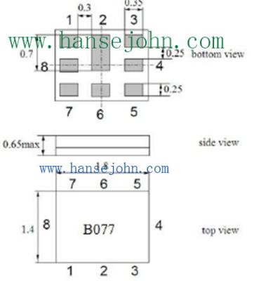 China Low-Loss SAW Duplexer for LTE WCDMA Band1 Mobile Telephone Systems 2.0x1.6mm for sale