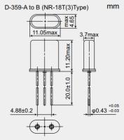 China 21.4MHz Monolithic Crystal Filter 21M7.5B 3.75kHz Pass Band U4 Package for sale