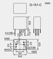 China 21.4MHz Monolithic Crystal Filter 21M7.5B 3.75kHz Pass Band U4 Package for sale