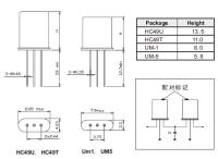 China 21.4MHz Monolithic Crystal Filter 21M7.5B 3.75kHz Pass Band U4 Package for sale