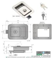 China 121*92*36MM Bus Passenger Door Lock SK1-50030 for Higer Bus Bus for sale