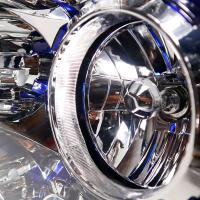 China Bus Headlight 4121-00131 for Kinglong Bus ZK6858H Made of Durable PC Material for sale