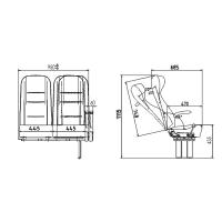 China HAISEKAIGE Bus Seat The Perfect Combination of Comfort and Style for Kinglong Higer Buses for sale