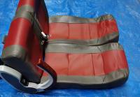China Bus Parts 7204-00440 Double Seat/Group Red Passenger Seat for Zhongtong Bus Year 2005- for sale