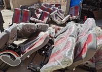 China Bus Parts 7204-00440 Double Seat/Group Red Passenger Seat for Zhongtong Bus Year 2005- for sale