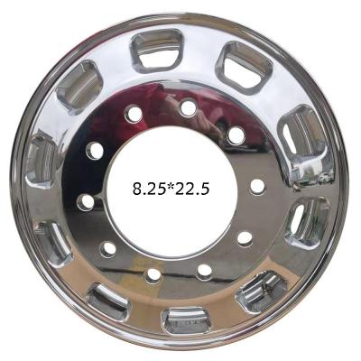 China 12R Width Bus Aluminum Wheels 22.5 for Zhongtong Bus Concave Design for sale