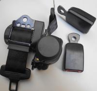China HAISE CLASSIC Ultra-Thin Two-Point Small Retractable Black Safety Belt for Golden Dragon Bus Parts for sale