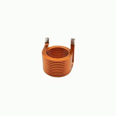China Flat Copper Wire Air Core Winding Coil Hollow High Power High Current Inductor for sale