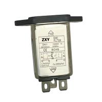China EMI Filter Plug in Single Phase AC Power Filter Electromagnetic Interference for sale
