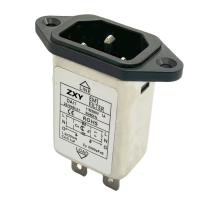 China EMI Filter Plug in Single Phase AC Power Filter Electromagnetic Interference for sale