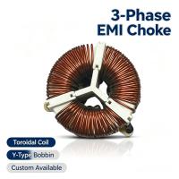 China Three Phase Common Mode Inductor with Nanocrystalline Core and Y-Type Bobbin for Three Phase EMI Suppression for sale