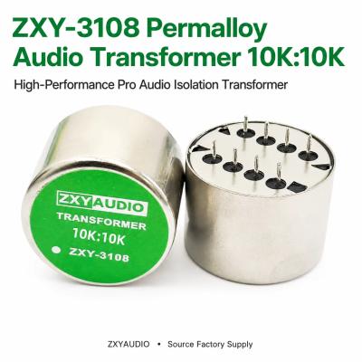 China 3108 Permalloy Audio Isolation Transformer with 10K:10K Turn Ratio for Professional Audio Noise Cancellation and Low Loss High Fidelity for sale
