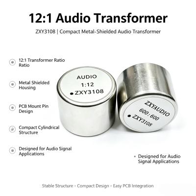 China 12:1 Turns Ratio Audio Transformer with Permalloy Core for Professional Audio Signal Processing for sale