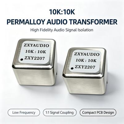 China ZXY2207 10K10K Permalloy Audio Isolation Transformer PCB Mount for Ground Loop Noise Reduction with Wide Operating Temperature -20°C to +85°C for sale