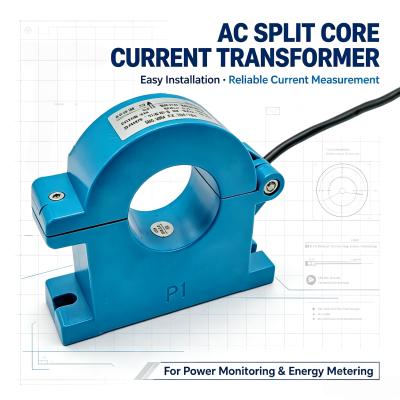 China AC Split Core Current Transformer with Toroidal Magnetic Core for Non-Invasive Power Monitoring for sale
