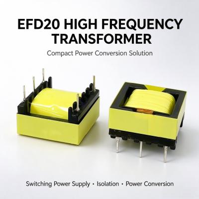 China EFD20 High Frequency Transformer with Customized Voltage Electrical Isolation and Compact PCB Mount for sale