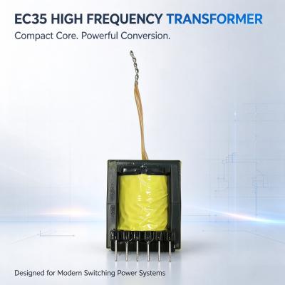 China EC35 High Frequency Power Supply Transformer with Ferrite Core for Step-Up Step-Down Conversion and Electrical Isolation for sale
