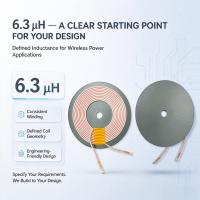 China ZXY G50 6.3uH Inductance High Q Factor Copper Wire Wireless Charging Coil for Qi Wireless Charging for sale