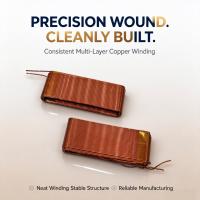 China Custom Flat Air Core Inductor Coil Precision Wound with Enameled Copper Wire for Electronic Components for sale