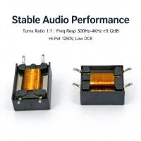 China SMD Shielded Audio Transformer with 300Hz-4KHz Frequency Response 1250V Hi-Pot and Compact SMD Design for Communication Equipment for sale
