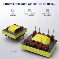 China EI30 Silicon Steel Lamination Low Frequency Transformer with PCB Through Hole Pin for 50/60Hz Low Frequency Power Transformer Applications for sale