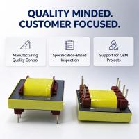China EI30 Silicon Steel Lamination Low Frequency Transformer with PCB Through Hole Pin for 50/60Hz Low Frequency Power Transformer Applications for sale