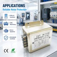 China 380V Three Phase EMI Filter with Safety Terminal Cover for VFD Servo Drive EMI/RFI Line Filter for sale