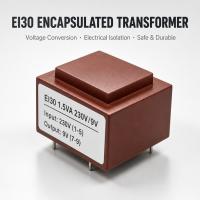 China 1.5VA 230V to 9V Vacuum Epoxy Encapsulated Power Transformer PCB Mount Isolation Transformer for sale