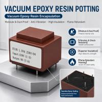 China 1.5VA 230V to 9V Vacuum Epoxy Encapsulated Power Transformer PCB Mount Isolation Transformer for sale