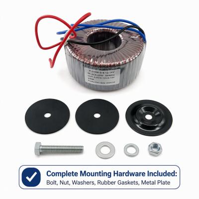China 200W Toroidal Transformer with Dual 24V Output and Pure Copper Winding for Audio Amplifier Power Supply for sale