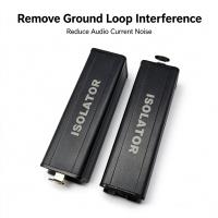 China XLR to RCA Audio Isolator Ground Loop Isolator Passive No Power Supply Aluminum Alloy Housing Hum Eliminator for sale