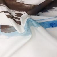 China 100% Polyester Striped Chiffon Fabric 243 GSM for Girls' Dresses - Korean Inspired Microfiber Textile for sale