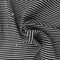China 110 GSM Heavyweight Cotton Striped T-Shirts - 55/56