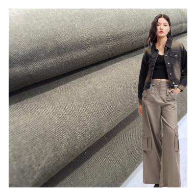 China 220GSM TENCEL-Cotton Workwear Fabric - 65/35 Blend Organic Textured Washed Finish for Industrial Clothing for sale