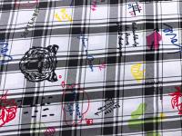 China 210 GSM Colored Printing Plaid Suit Fabric T98SP2 for Spring Apparel Manufacturing for sale