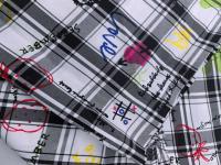 China 210 GSM Colored Printing Plaid Suit Fabric T98SP2 for Spring Apparel Manufacturing for sale