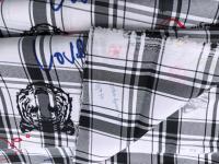 China 210 GSM Colored Printing Plaid Suit Fabric T98SP2 for Spring Apparel Manufacturing for sale