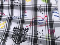 China 210 GSM Colored Printing Plaid Suit Fabric T98SP2 for Spring Apparel Manufacturing for sale