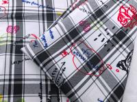 China 210 GSM Colored Printing Plaid Suit Fabric T98SP2 for Spring Apparel Manufacturing for sale