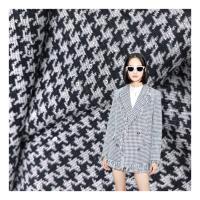 China 345GSM Houndstooth Fancy Yarn Woven Fabric A30T65SP5 for Premium Suit Tailoring 100-3000m MOQ for sale