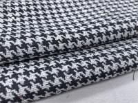 China 345GSM Houndstooth Fancy Yarn Woven Fabric A30T65SP5 for Premium Suit Tailoring 100-3000m MOQ for sale