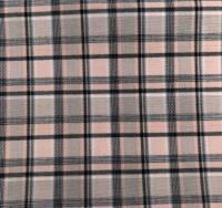 China 210 GSM Pink Black Striped Textile Fabric T33R65SP2 for Fashion Apparel Clothing Design for sale