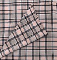 China 210 GSM Pink Black Striped Textile Fabric T33R65SP2 for Fashion Apparel Clothing Design for sale