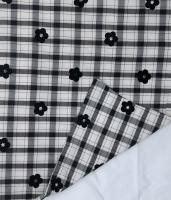 China 114GSM Eco Checkered Woven Fabric T81R7SP12 for Tailored Suits and Dresses - Hypoallergenic Material for sale
