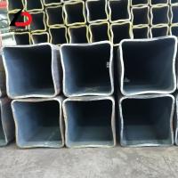 China Carbon Steel Seamless Tube 50*100mm 5mm Thickness Black Seamless Mild Steel Square Tube With Cut Process Square Section Shape Customized Length for sale
